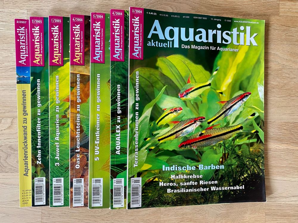 Aquaristik aktuell 7 spannende Magazine (Gebraucht) in Worben für CHF 5 – mit Lieferung auf ...