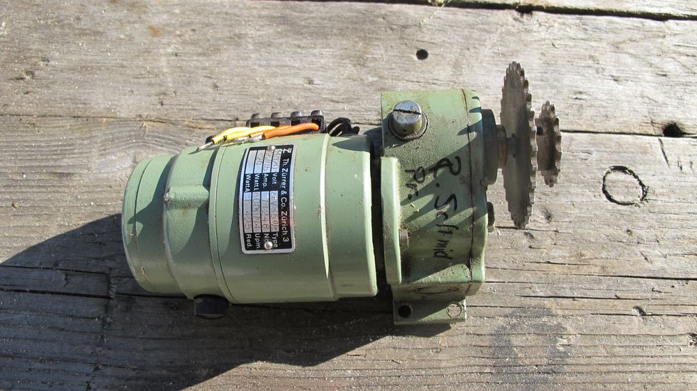 Getriebemotor Th. Zurrer & Co. Zürich 3 für Drehbank ? (Defekt) in ...