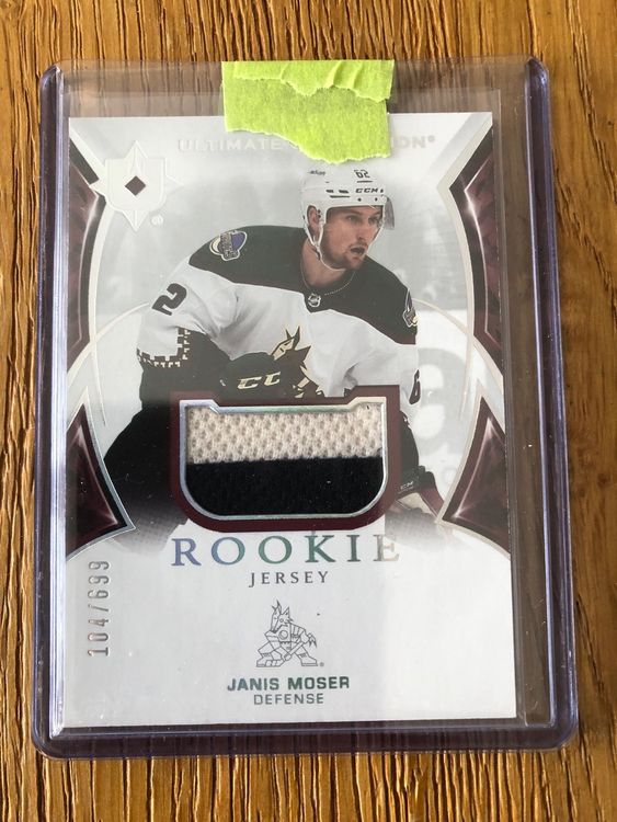 Janis Moser EHC Biel NHL Hockey Jersey Card limitiert (Gebraucht) in ...