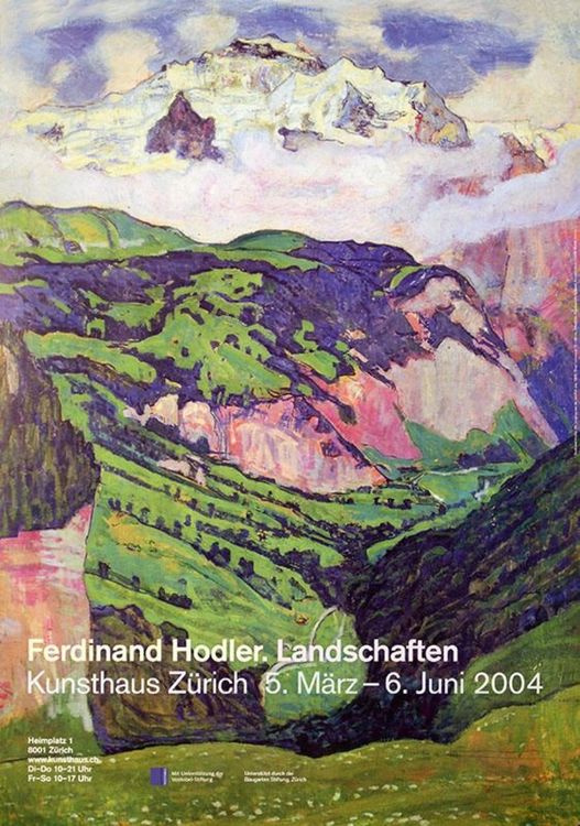 Hodler Ferdinand Affiche originale "Landschaften" Zurich2004 (Neu (gemäss Beschreibung)) in ...