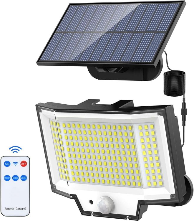 Solarlampe Mit Bewegungsmelder 200 Led Solarleuchten Ip65 (Neu (gemäss Beschreibung)) in Thun ...