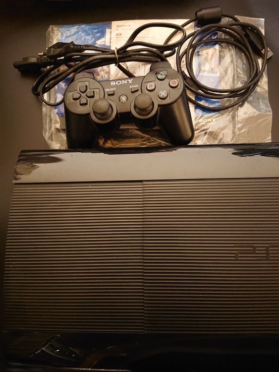 Playstation 3 PS3 - Super Slim Konsole 500GB Schwarz Black (Gebraucht ...