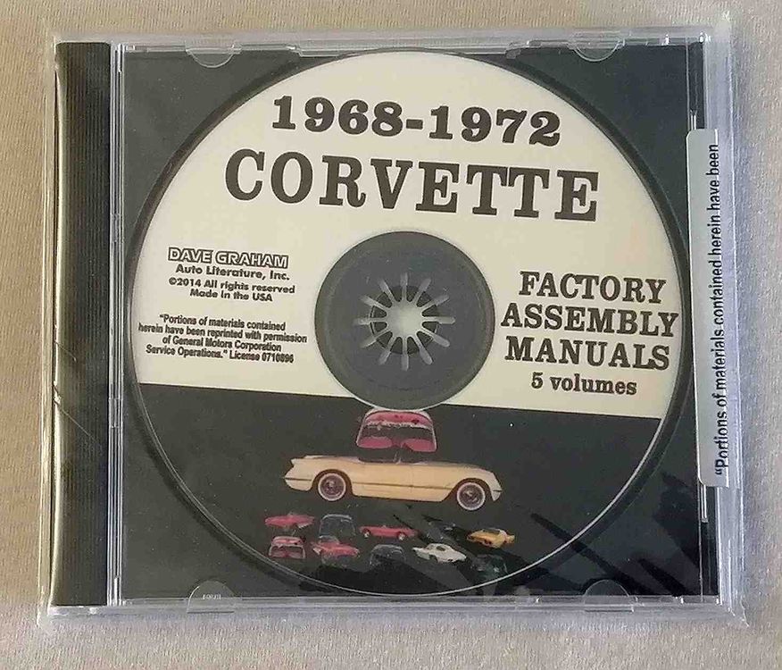 Factory Assembly Manuals - Corvette C3 1968-1972 (Neu und ...