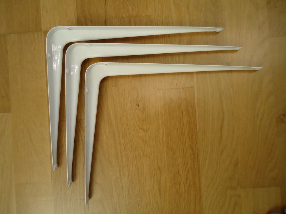 Metalwinkel Wandwinkel Regalwinkel weiss 300x250 3 Stück (Gebraucht) in ...