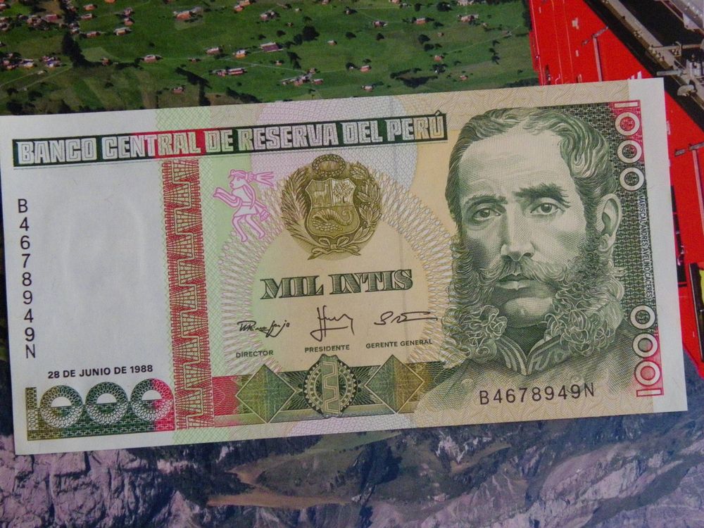 Peru 1000 Intis 1988, Wie Neu (Neu (gemäss Beschreibung)) in ...