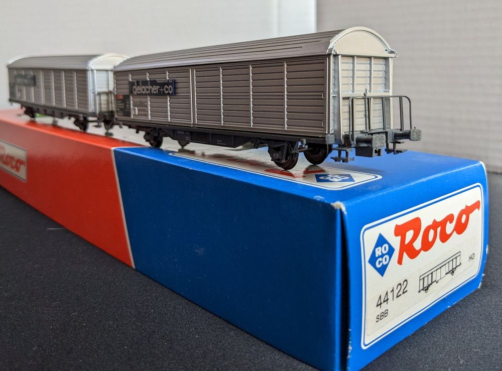 Roco 44122 SBB-CFF Hbis Wagon double Delacher + Co Ep 4 (Neuf avec ...