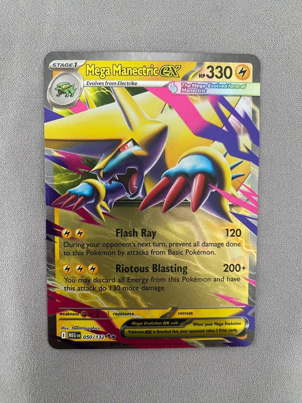 Pokémon Mega Evolution / Mega Manectric ex 050/132 EN (Neu (gemäss ...