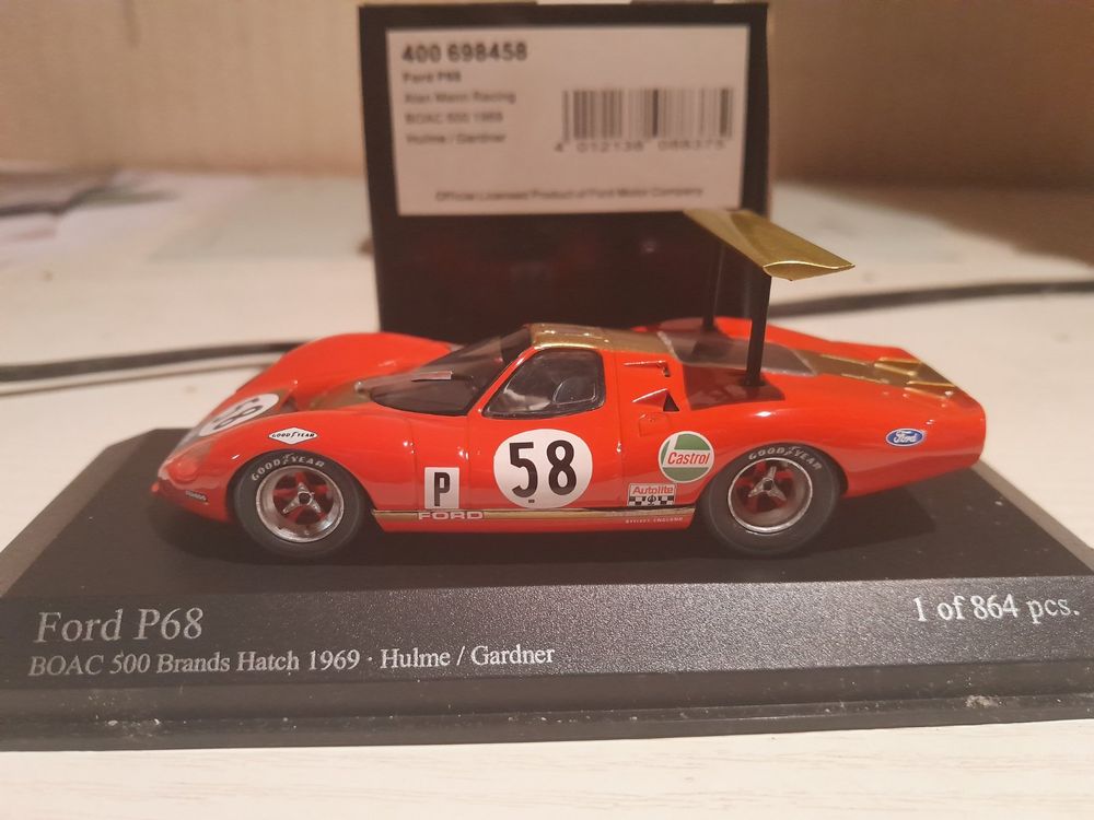 Ford P68 BOAC 500 1969 (Hulme/Gardner) 1:43 Minichamps (Neu und ...