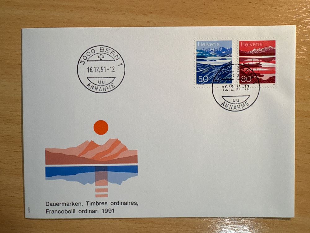 Francobolli 1991 Timbres ordinaires Briefmarke Schweiz (Gebraucht) in ...