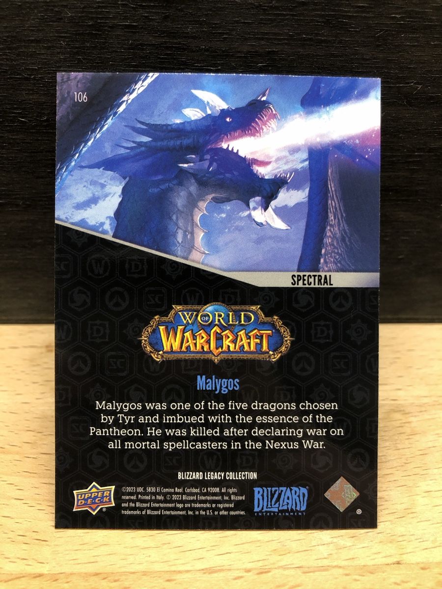 Upper Deck Blizzard Legacy – Malygos #106 Spectral (Neuf (Voir ...
