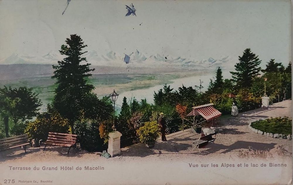 Biel-Bienne / MACOLIN - Terrasse du Grand Hôtel - 1907 (Gebraucht) in ...