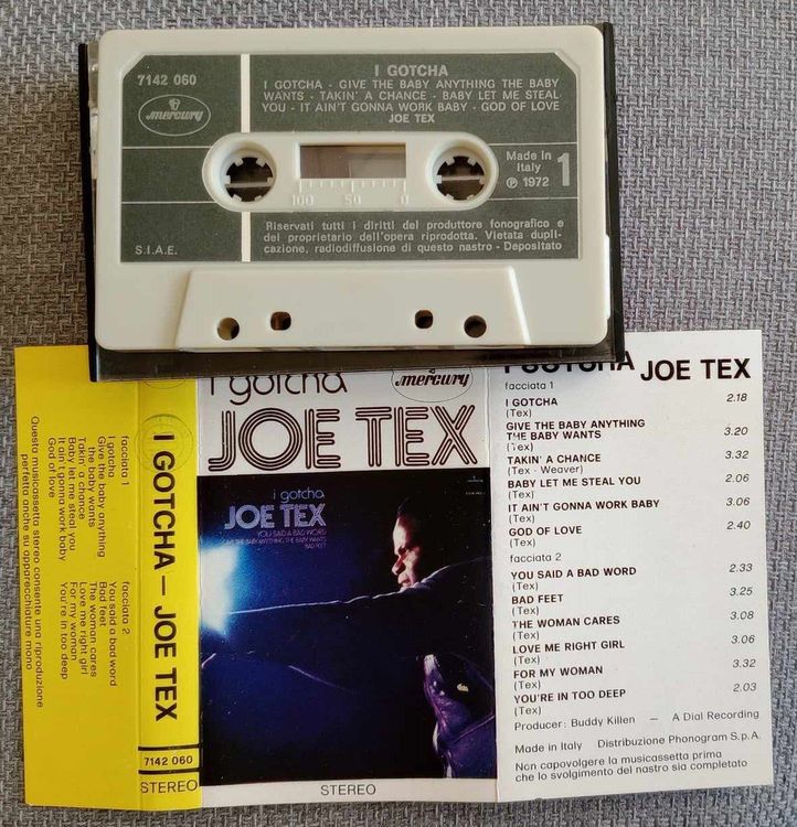 Joe Tex – I Gotcha / cassette MC 1972 (D'occasion) à Le Locle pour CHF ...