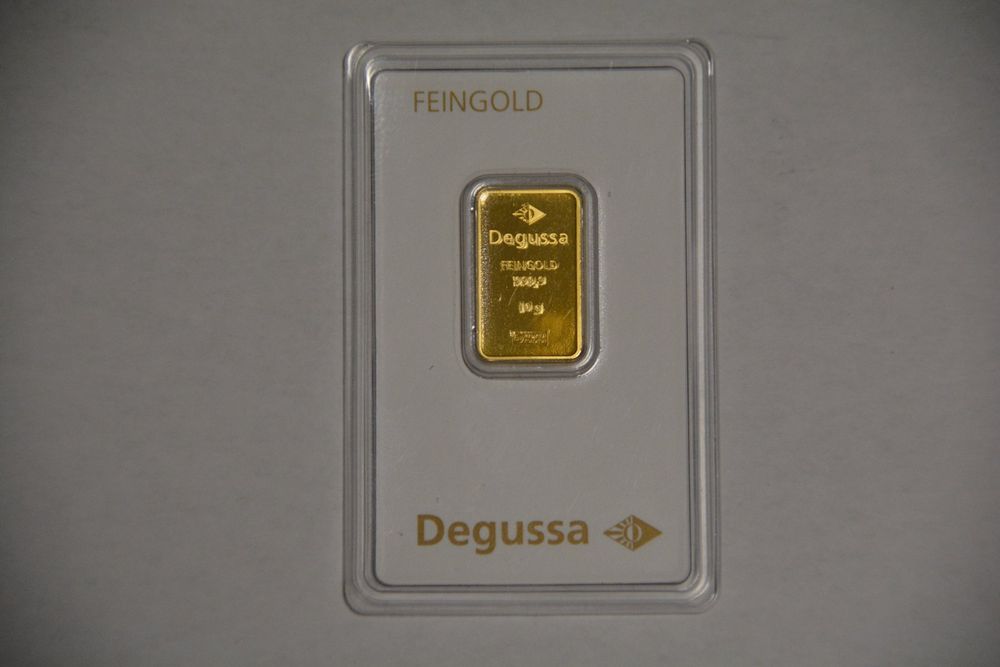 Top Neuheit: Goldbarren 10g 999,9 Feingold Degussa Neu OVP!! (Neu und ...