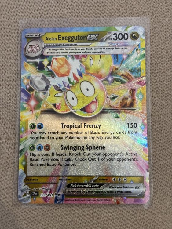 Pokémon Alolan Exeggutor EX - 133/191 Surging Sparks (SV08) | Kaufen ...