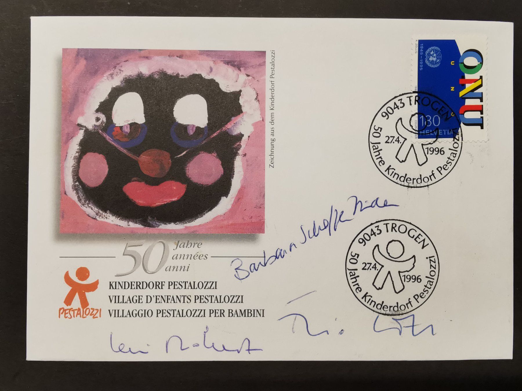 Bundesrat Cotti Unterschrift Pestalozzi Leni Robert (Gebraucht) in ...