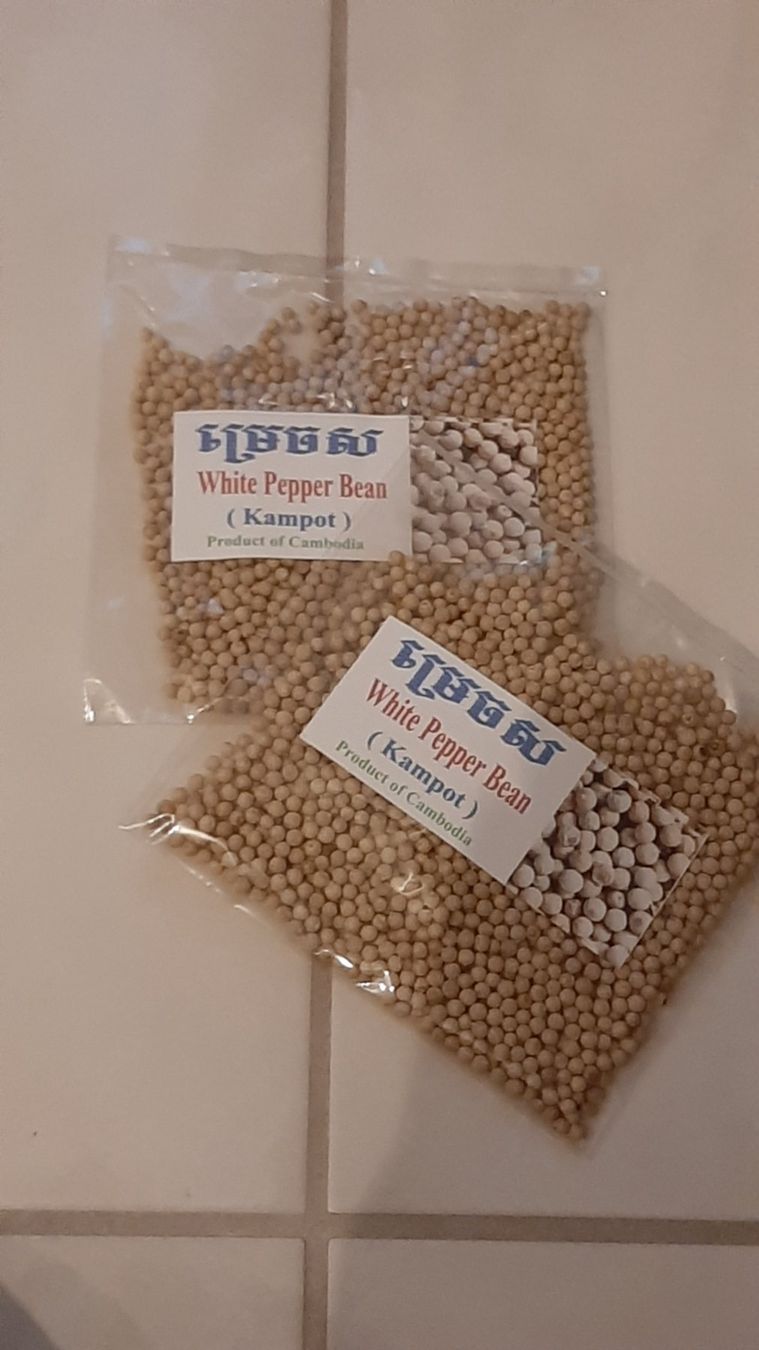 K.. R) Original Kampot Pfeffer weiss aus Kambodscha (Neu und ...