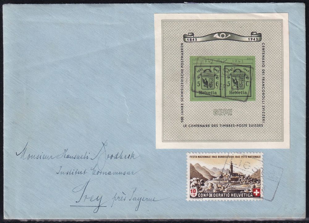 W18 + B20 auf Brief mit AK-Stempel (Gebraucht) in Wenslingen für CHF 5 – mit Lieferung auf ...