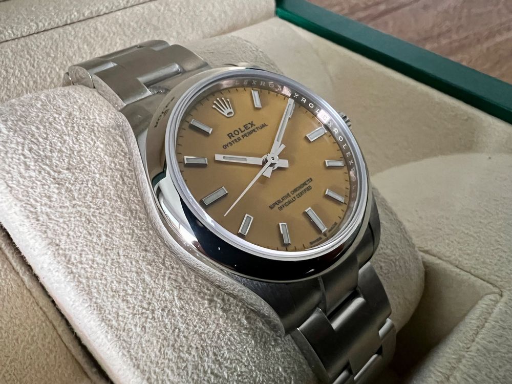 ROLEX Oyster 31 - Yellow (discontinued) - New & Full set (Neu und ...