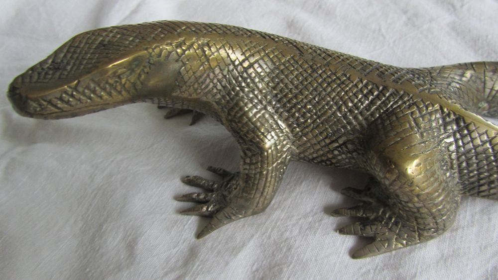 Bronze Komodo Monitor Lizard Statue | Kaufen auf Ricardo