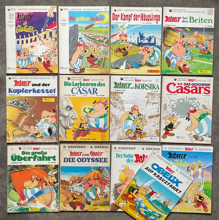 🔴 13 Comic Bände – Asterix und Obelix – ab 70er Jahre 🔵 (Gebraucht) in ...