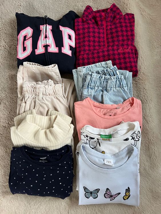 Mädchen Kleiderpaket 9 Kleidungsstücke Gr. 140/146 Zara, GAP | Kaufen auf Ricardo