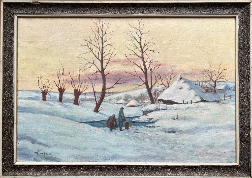 Winterlandschaft Gemälde Signiert | Kaufen auf Ricardo