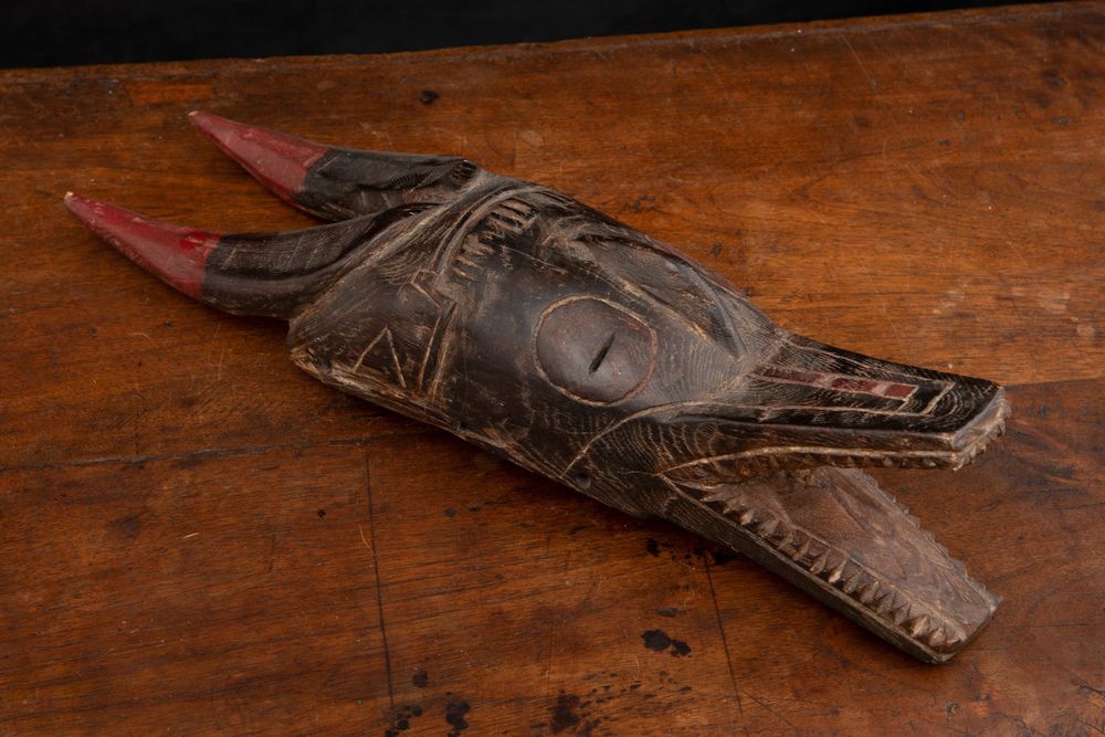 Antilopenmaske Maske Afrika, vintage, Holz | Kaufen auf Ricardo