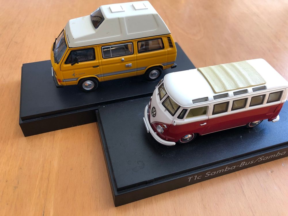 2 Miniatures Bus Camper VW / Samba Bus/ Westfalia VW | Kaufen auf Ricardo