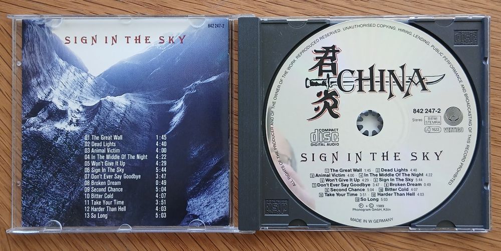 China – Sign In The Sky (CD) (Krokus, Gotthard) (Gebraucht) in Nänikon ...