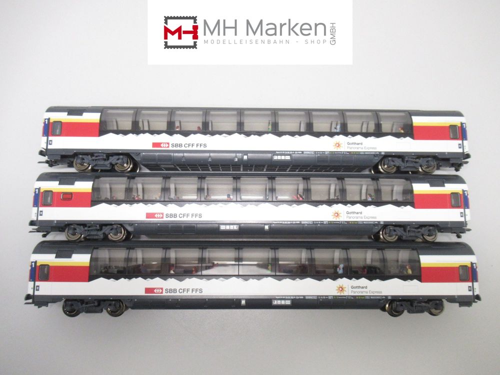 Roco 74081 3er Set "Gotthard Panorama Express" AC H0 (Gebraucht) in Basel für CHF 230 – mit ...