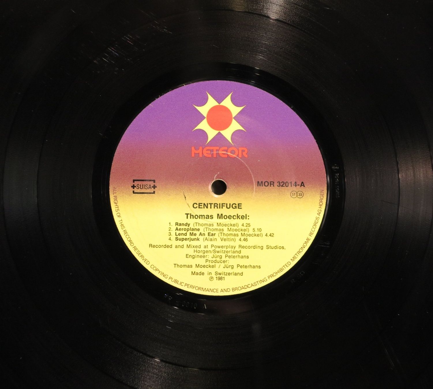 Thomas Moeckel - Centrifuge / LP (Gebraucht) in Zürich für CHF 15 – mit ...