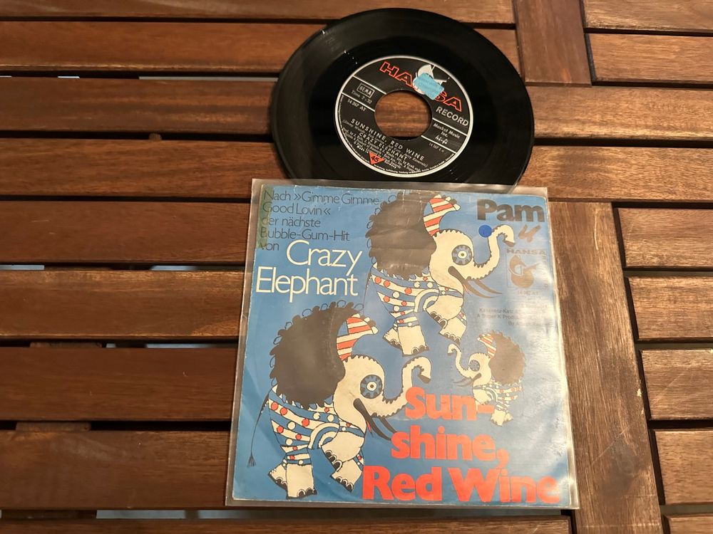 CRAZY ELEPHANT Sunshine Red wine 7" 60's rare Single | Kaufen auf Ricardo