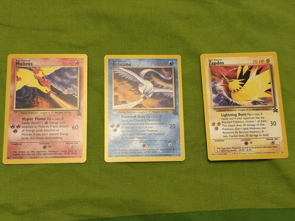 Pokemon Moltres Zapdos Articuno Blackstar (Gebraucht) in Massagno für ...