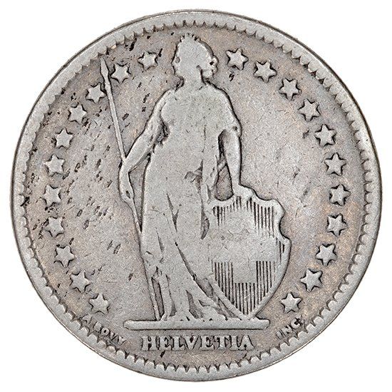 2 Franken von 1879 (schön). Ab 1 (Gebraucht) in Schmidrüti für CHF 8 – mit Lieferung auf Ricardo ...