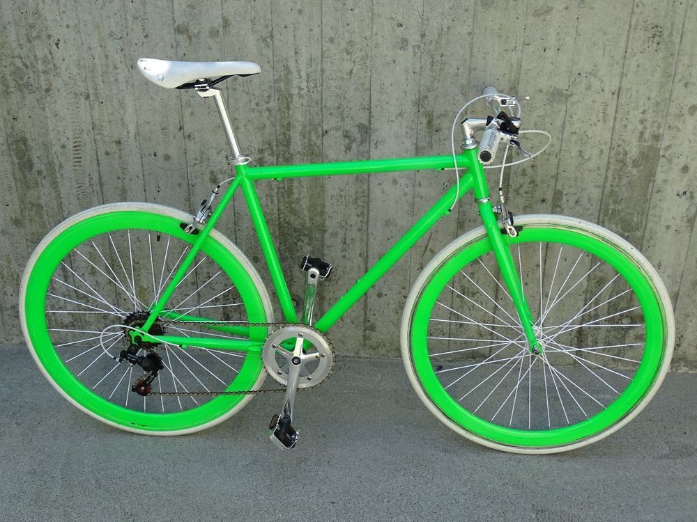 Stylishes Design Citybike Velo NEON GRÜN | Kaufen auf Ricardo