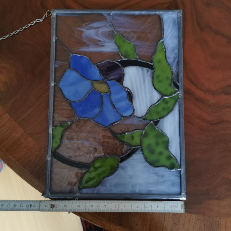 2 Tiffany Glasbilder Blumen Frühling Deko Unikat (Gebraucht) in Sursee für CHF 10 – mit ...