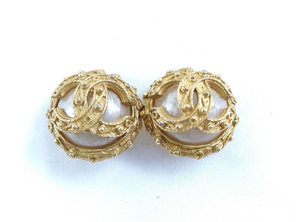 Chanel Ohrclips, vintage, goldfarben | Kaufen auf Ricardo