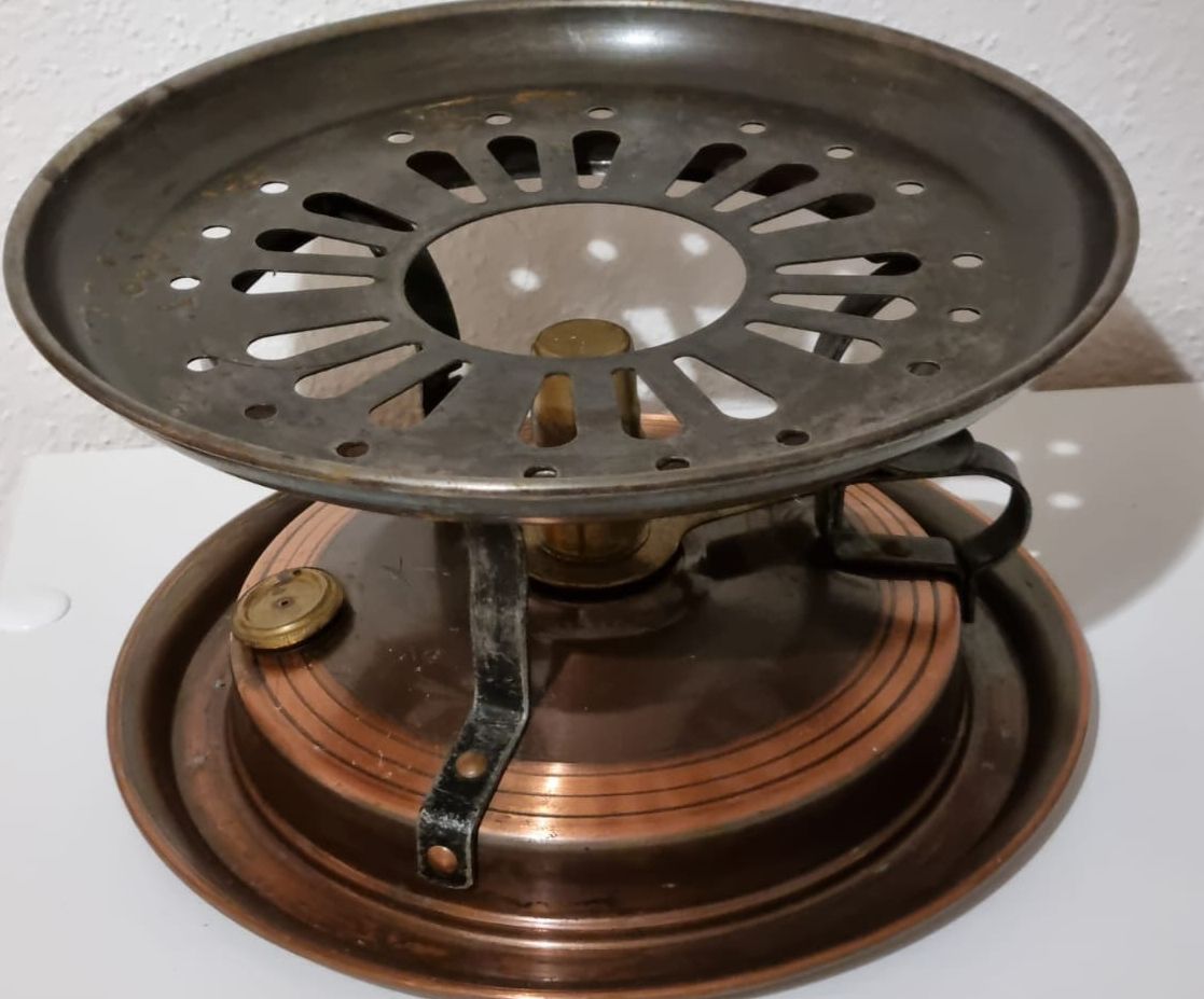 Vintage Copper liquid fuel Burner/Warmer - Camping or Home D (Gebraucht ...