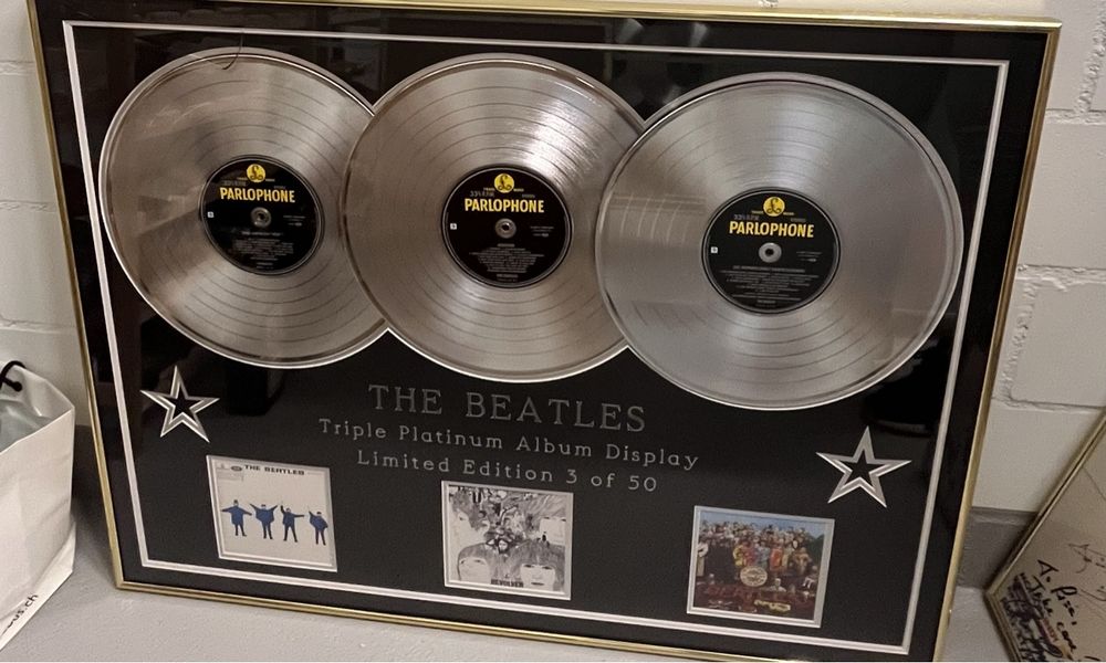 THE BEATLES Triple Platinum Album Display Limited Edition 3 (Defekt) in ...