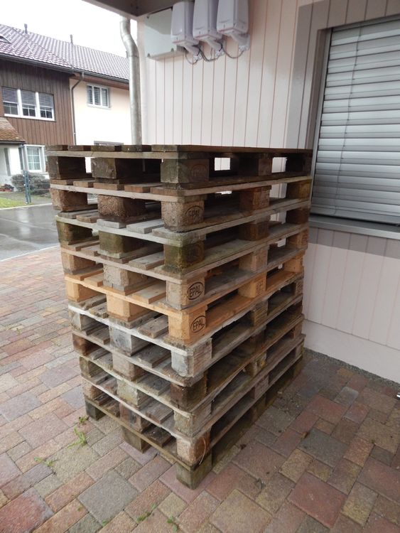 10 Stk. SBB Europaletten (Gebraucht) in Hittnau für CHF 50 – nur Abholung auf Ricardo kaufen