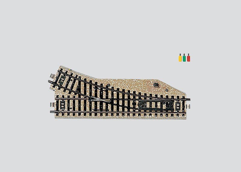 Märklin 5204, elektr. Weiche rechts, Radius 437.4 mm, 24,3° | Kaufen ...