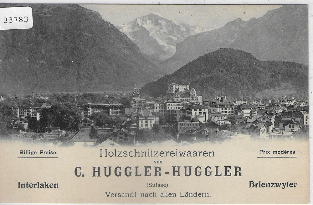 Interlaken Brienzwyler - Holzschnitzereiwaaren C. Huggler | Kaufen auf ...