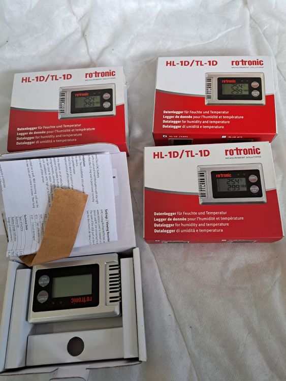 3x Hygrolog HL 1D Sanitär Feuchte und Temparatur messen | Kaufen auf ...