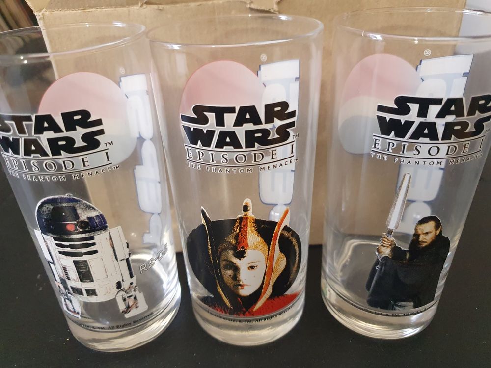 6 x Star Wars Episode 1 Pepsi Gläser (Neu (gemäss Beschreibung)) in ...