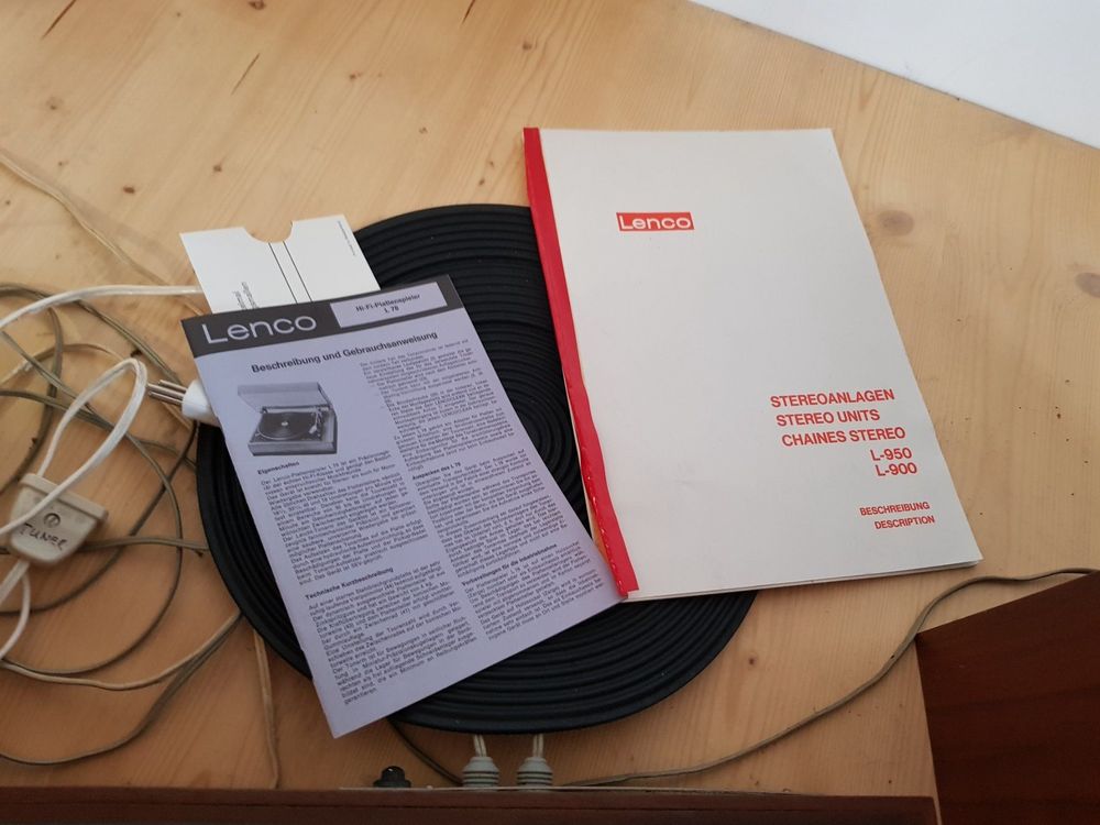 Lenco 500 Stereo Plattenspieler mit Boxen 1960/70er | Kaufen auf Ricardo