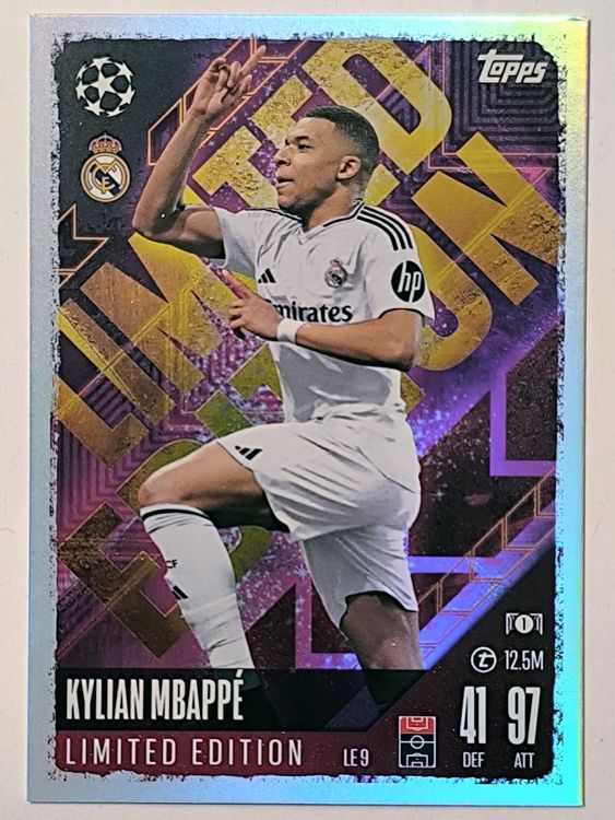 Match Attax 24/25 - Limited Edition - Kylian Mbappé - LE9 (Gebraucht ...