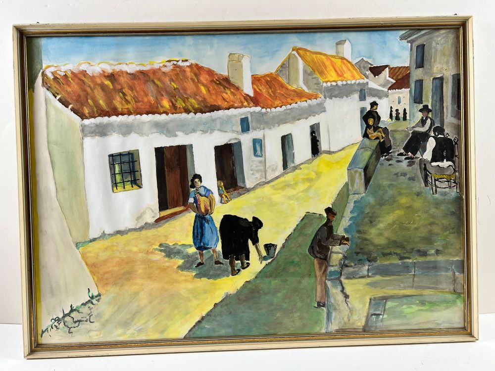 Strassenszene Aquarell | Kaufen auf Ricardo