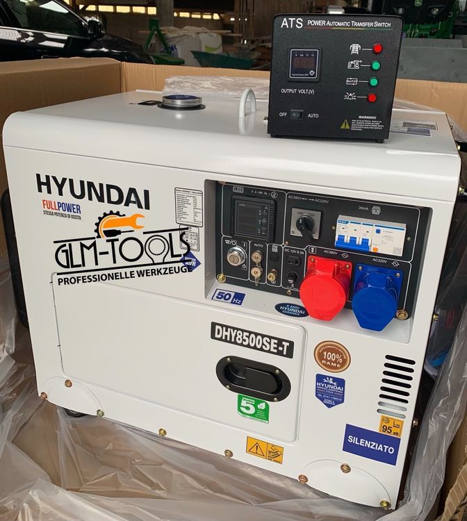 Generator Hyundai Stromerzeuger 6 Kw Diesel + ATS Fullpower | Kaufen ...