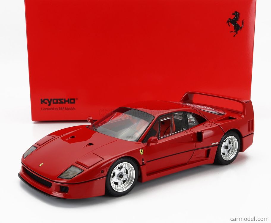1:18 Ferrari F40 (with lexan windows) 1987, red Kyosho 08416 (Neu und ...