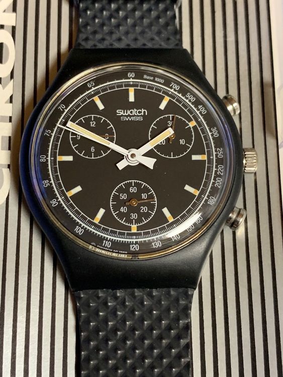 SWATCH CHRONO SCB100 BLACK FRIDAY 1990 NEU OVP | Kaufen auf Ricardo